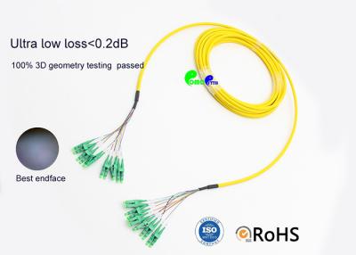 Cina La toppa a fibra ottica di giallo di LSZH cabla LCAPC – LCAPC con il mini sblocco 12cm in vendita