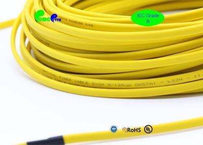 Cina Cavo a fibra ottica LC UPC della toppa ad uscita duplex piana 2.0mm LSZH dello Sc UPC OS2 G657B3 9 /125um in vendita