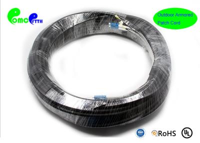 Cina Cavo di toppa all'aperto corazzato della fibra di CPRI LC UPC al cavo della toppa della fibra del duplex G657A1 di LC UPC 7.0mm per il progetto di FTTA in vendita