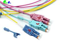 China Polarity Switchable LC - LC Uniboot Fiber Optic Patch Cables With Push / Pull Tab  LSZH / PVC Jacket for sale