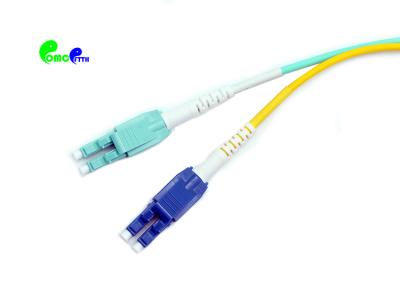 중국 SM/OS1/OS2/OM1/OM2/OM3/OM4 unitube 3.0mm 케이블을 가진 Uniboot LC-LC 쌍신회로 섬유 접속 코드 판매용