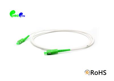 China SC APC dos cabos do remendo da fibra ótica da palavra simples 3.0mm - material do revestimento do SC APC G657A1 LSZH à venda