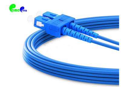 중국 LC UPC 쌍신회로 OS2 단일 모드 내구재에 기갑 광섬유 헝겊 조각 캘리포니아 1m SC UPC 판매용