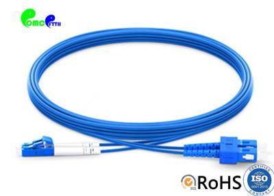 중국 LC UPC 쌍신회로 OS2 단일 모드 내구재에 기갑 광섬유 헝겊 조각 캘리포니아 1m SC UPC 판매용