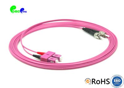 중국 이중 다중 상태 섬유 눈 접속 코드 1M SC-ST OM4 50/125um 숫자 8 3.0mm 판매용