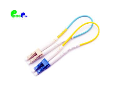 Cina IL LC MP 9 /125 cavo a fibra ottica LSZH di "loopback" 0.9mm/di 2mm ha collocato con il ricetrasmettitore dell'interfaccia di 10G o di 40G o di 100G LC/UPC in vendita