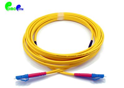 Cina la toppa monomodale della fibra di 1m cabla il LC IL UPC - il grado duplex B di IEC di LC IL UPC 2.0mm Zipcord OFNR qulatiy in vendita