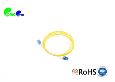 중국 G657B3 광섬유 헝겊 조각은 LC - LC 이중 G657B3에 9/125 900um 노란 Lszh 단단한 완충기에 의하여 주문을 받아서 만들어진 길이 케이블을 답니다 판매용