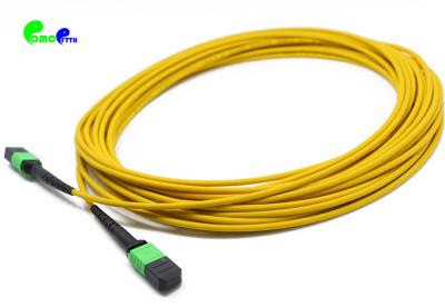 Cina femmina del cavo 9/125μm del tronco di 12F MP MPO al cavo rotondo del fermaglio 3.0mm LSZH con polarità B di 3M in vendita