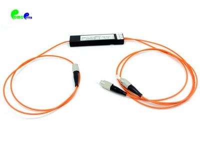 Cina Rendimento elevato OM1 dell'accoppiatore a fibra ottica di 1*2 millimetro per colore arancio di 850/1310nm 62,5/125μm in vendita