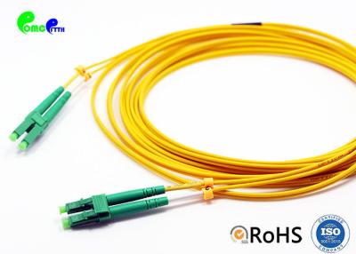 중국 2.0 밀리미터 LC APC SM에 대한 OD 단일 모드 섬유 광학 점퍼 LC APC는 패치 코드 형태 8 LSZH 패치 케이블을 이중화합니다 판매용