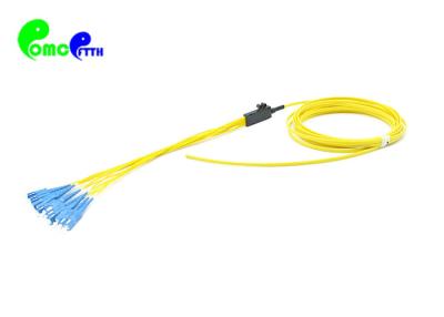 China 12 Cores Fiber Optic Patch Cables SC UPC to SC UPC SingleMode G657A Ribbon fanout 2.0mm PVC / LSZH Jacket for sale