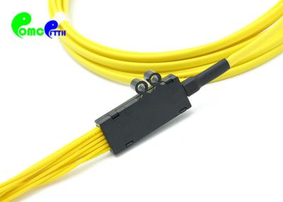 China 12 Cores Fiber Optic Patch Cables SC UPC to SC UPC SingleMode G657A Ribbon fanout 2.0mm PVC / LSZH Jacket for sale