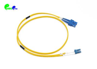 중국 SC UPC 2.0 밀리미터 단일모드 섬유 광학 패치 케이블 이중 통신 점퍼 패치 코드 노랑색 LSZH에 대한 LC UPC 판매용