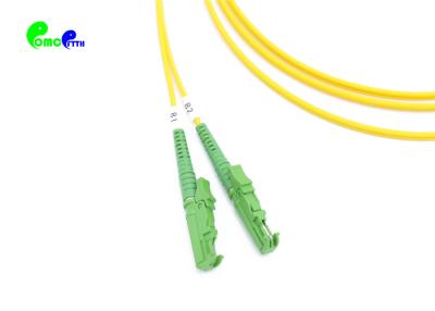 중국 E2000 APC - E2000 APC 2.0 밀리미터는 집코드 패치 코드 SM 주문 제작된 단일모드 섬유 옵틱 패치 케이블을 이중화합니다 판매용