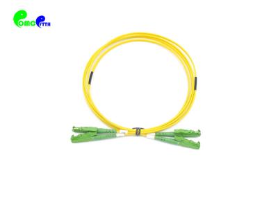 중국 E2000 APC - E2000 APC 2.0 밀리미터는 집코드 패치 코드 SM 주문 제작된 단일모드 섬유 옵틱 패치 케이블을 이중화합니다 판매용