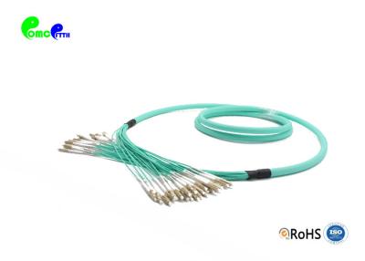 Cina la toppa a fibra ottica di 24F OM3 cabla il LC IL UPC IL LC UPC 50/125 saltatore della fibra dell'acqua LSZH con la coda diritta dello sblocco 2.0mm in vendita
