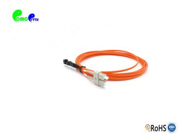 Cina OM2 3M collegano il PC in duplex del PC MTRJ dello Sc 50/125 di cavo di toppa ottico di ZipCord della toppa dell'arancia a fibra ottica dei cavi LSZH 2.0mm in vendita
