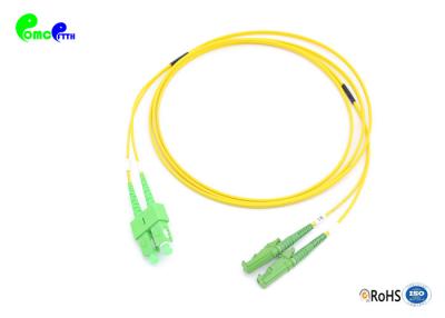 Cina Sc a fibra ottica APC del cavo della toppa - E2000 l'APC OS2 9/125 collegano il livello in duplex di qualità del grado B1 di IEC di 2.0mm 3m LSZH in vendita