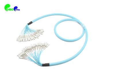 Cina Cavo di toppa pre-terminato OM3 24F 50 / 125μm SC UPC Fanout 2.0mm Cavo di toppa a fibra ottica con materiale Aqua LSZH in vendita