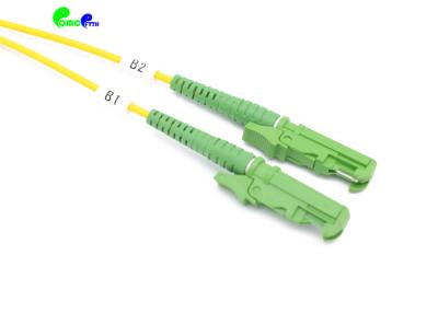 China 9 / 125μm Duplex 2.0mm E2000 APC - SC APC Fiber Optic Patch Cord OS2 G652D 3 Meters LSZH for sale