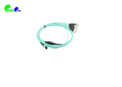 Cina Femmina terminata pre- delle fibre MPO del cavo OM3 8 del tronco di MPO al rivestimento di uscita 2.0mmWith Aque LSZH delle fibre di FC UPC OM3 8 in vendita