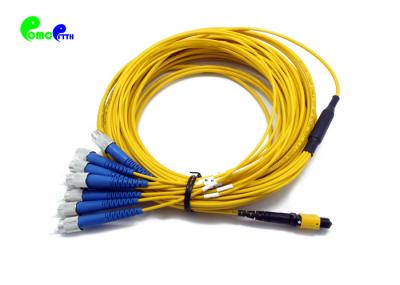 Cina Il maschio del cavo 8F il MP MTP del cablaggio di MTP a FC IL UPC 9/125 ingiallisce la CODA terminata pre- di uscita 2.0mm FC del rivestimento di 3.0mm il OD LSZH in vendita