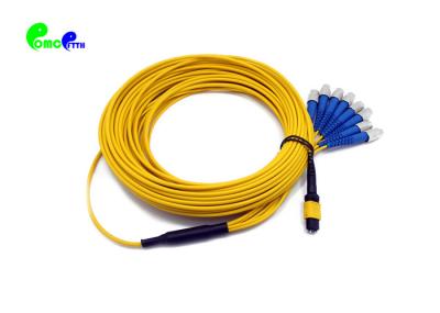 Cina Il maschio del cavo 8F il MP MTP del cablaggio di MTP a FC IL UPC 9/125 ingiallisce la CODA terminata pre- di uscita 2.0mm FC del rivestimento di 3.0mm il OD LSZH in vendita