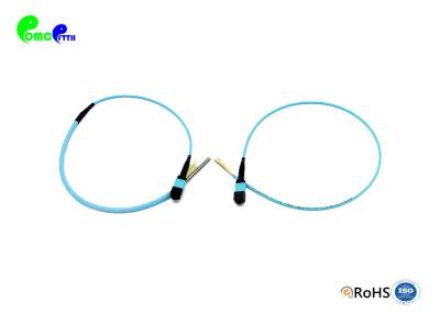 Китай Кабель ОМ3/ОМ4 12 хобота Аморед МТП/24 раковины Кевлара женских Аква волокон 50/125μм МТП стальных изрезанных для 40Г/100Г продается