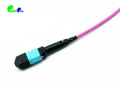 中国 迎合的なMTP-MTPの繊維光学のパッチ・コード12F/24F OM3/OM4 0G繊維チャネル 販売のため