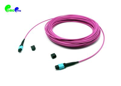 中国 迎合的なMTP-MTPの繊維光学のパッチ・コード12F/24F OM3/OM4 0G繊維チャネル 販売のため