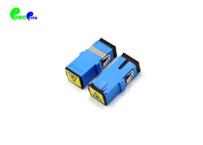 Cina Automatico-otturatore di plastica blu dell'adattatore a fibra ottica semplice dello Sc UPC MP con la flangia riduttrice l'IL < 0.2dB in vendita