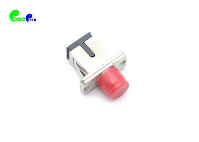 Cina Femmina dello Sc - tazza rossa della manica ceramica a fibra ottica ibrida semplice femminile dell'adattatore di FC con il materiale del metallo in vendita