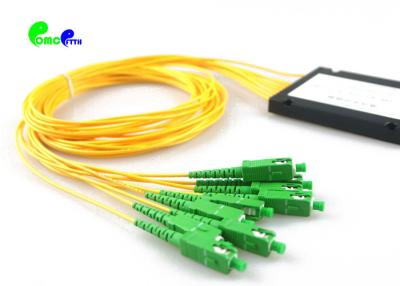 Cina Durata della vita lunga monomodale dello Sc/APC del modulo 1x8 2.0mm del Plc del separatore dell'ABS di fibra ottica della giuntura/Pigtailed in vendita