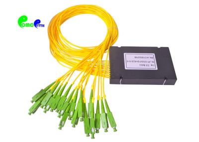 中国 ABSモジュール1x16の繊維光学PLCのディバイダーのスプライス/Pigtailed 2.0mm SC APCのコネクターのタイプ 販売のため