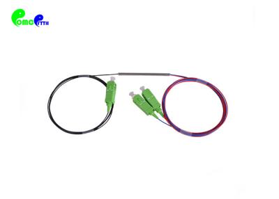 Cina Risparmio energetico a fibra ottica altamente stabile del cavo dello Sc APC 0.9mm del separatore 9/125μm dell'accoppiatore 1x2 FBT in vendita