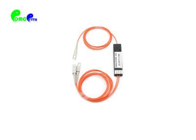 Cina accoppiatore a fibra ottica misto 1x2 con stabilità ambientale eccellente con il cavo arancio di colore del connettore dello Sc in vendita