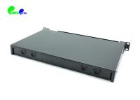 China 1U 24 Ports ODF Patch Panel LC Duplex SC Simplex Fiber Patch Panel for sale