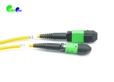 Cina Una perdita standard Senko 24F MPO dei 2 tester (F) a 2 X 12F MPO (F) cavi gialli di conversione del cavo MP 9/125um LSZH del tronco in vendita