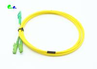 China FTTH Singlemode Duplex E2000 Fiber Optic Patch Cable APC 3.0mm Optical Jumper for sale