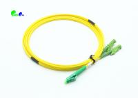 China FTTH Singlemode Duplex E2000 Fiber Optic Patch Cable APC 3.0mm Optical Jumper for sale