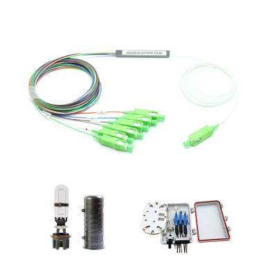 Cina Separatore a fibra ottica monomodale 1x6 dello SpA della fibra dello Sc APC Blockless del separatore in vendita