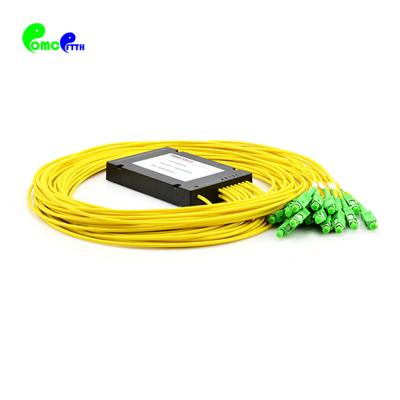China 1x16 1x32 Blockless Fiber Optic Splitter ABS Cassette Modular With Connector for sale