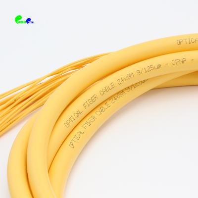 China 24 Kern-Monomode- Fanout-Faser-Optikverbindungskabel LC UPC beendete vor Kabel zu verkaufen