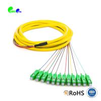 China 12F SC Pre Terminated Cable Optical Pigtail Single Mode 2 Meter for sale