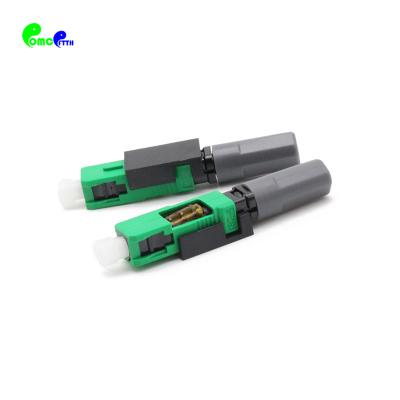 Cina Connettore veloce monomodale 45mm di plastica dello Sc APC per il cavo flessibile di FTTH in vendita