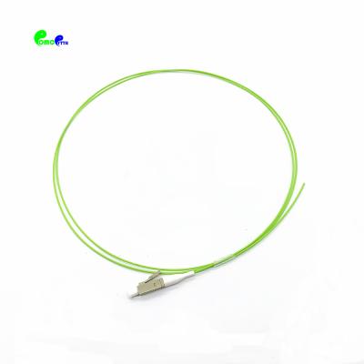 중국 레몬 녹색 FTTH PVC LSZH LC 광 섬유용 패치 코드 OM5 파이버 피그테일 판매용