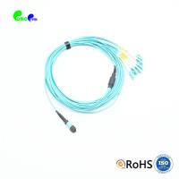 China 3ft MTP Optical Fiber Jumper OM3 MM Multimode Breakout Patch Cable for sale