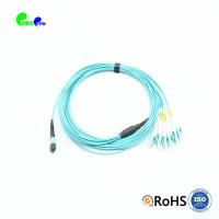 China 3ft MTP Optical Fiber Jumper OM3 MM Multimode Breakout Patch Cable for sale