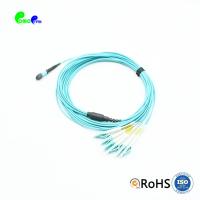 China 3ft MTP Optical Fiber Jumper OM3 MM Multimode Breakout Patch Cable for sale